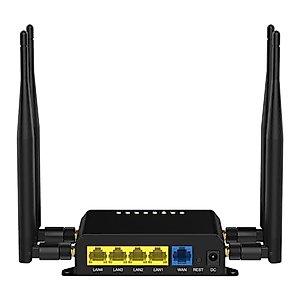 Wiflyer WE826-Q 4G LTE Router, CAT 4 EC25 Module 300Mbps with SIM Card Slot Unlocked, 4G LTE Modem Hotspot (Work with T-Mobile AT&T, Verizon)