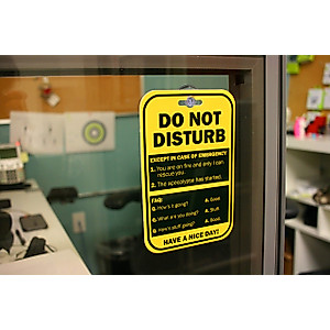 Do Not Disturb Privacy Double Sided Sign for the Office Cubicle Desk or Personal Room