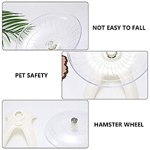 POPETPOP Hamster Pet Flying Saucer Exercise Wheel Toy Spinner for Gerbil Rat Chinchillas Guinea Pig Squirrel Small Animal