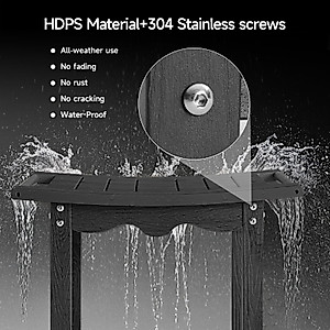 ONBRILL HDPS Shower Chair for Inside Shower, 22" Shower Bench for Elderly and Disabled, Bath Safety Seating with Storage Shelf, Sturdy & Non-Slip Shower Stool for Bathroom, 358LBS Capacity, Black