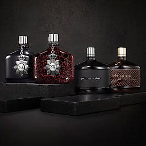 John Varvatos Men's Cologne, Vintage Eau de Toilette EDT Spray, Aromatic Chypre Scent with Notes of Quince Paste, Patchouli & Tobacco Leaf, 2.5 fl oz