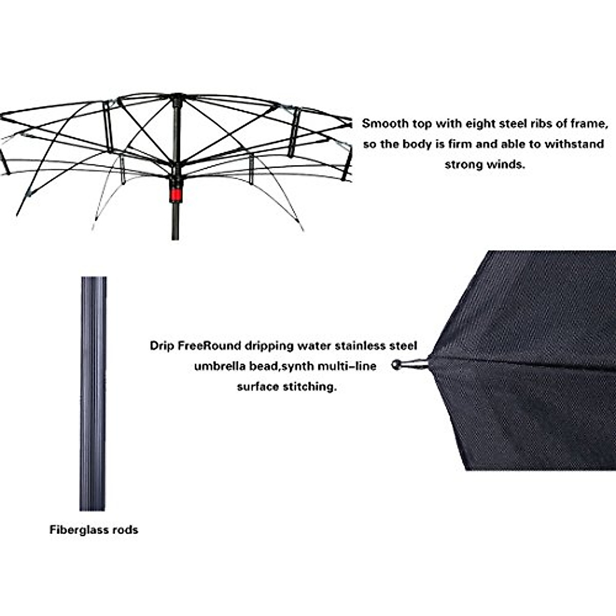 LLanxiry Umbrella,Inverted Reverse Upside Down Umbrellas with C-Shaped Handle, Anti-UV Waterproof Rain Umbrella for Women and Men (high clouds)