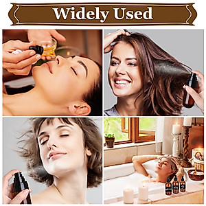 Sublaga Mini Spray Bottle, 24Pcs Spray Bottle & Essential Oil Bottle Kit with Dropper, Funnel, 4 Sheet Stickers, 2 Marker pen