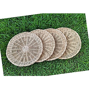 CTRL A TAB Handmade Bamboo Paper Plate Holder For Home Party Daily Dinning Picnic Wall Decorate