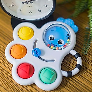 Baby Einstein Octopus 3-in-1 Bubble Pop Dimple Fidget Toy and BPA Free Teether, Age 6 Months+