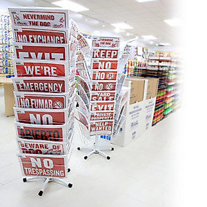 BAZIC Apartment For Rent Sign 9"X12", Plastic Signs for House Home Lease Rental Business, Waterproof Indoor Signage, 1-Pack