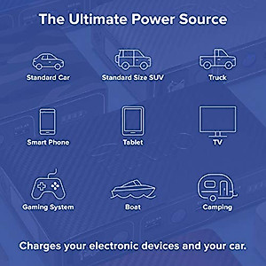 HALO Bolt Wireless Laptop Power Bank - 44400 mWh Portable Phone Laptop Charger Car Jump Starter with AC Outlet and Car Charger, Rose Gold