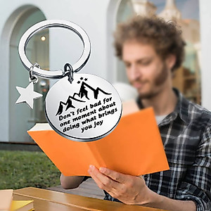 AKTAP Thorns and Roses Inspired Keychain The Night Court Jewelry Book Lovers Gift Don't Feel Bad for One Moment About Doing What Brings You Joy (Thorns and Roses Keychain)