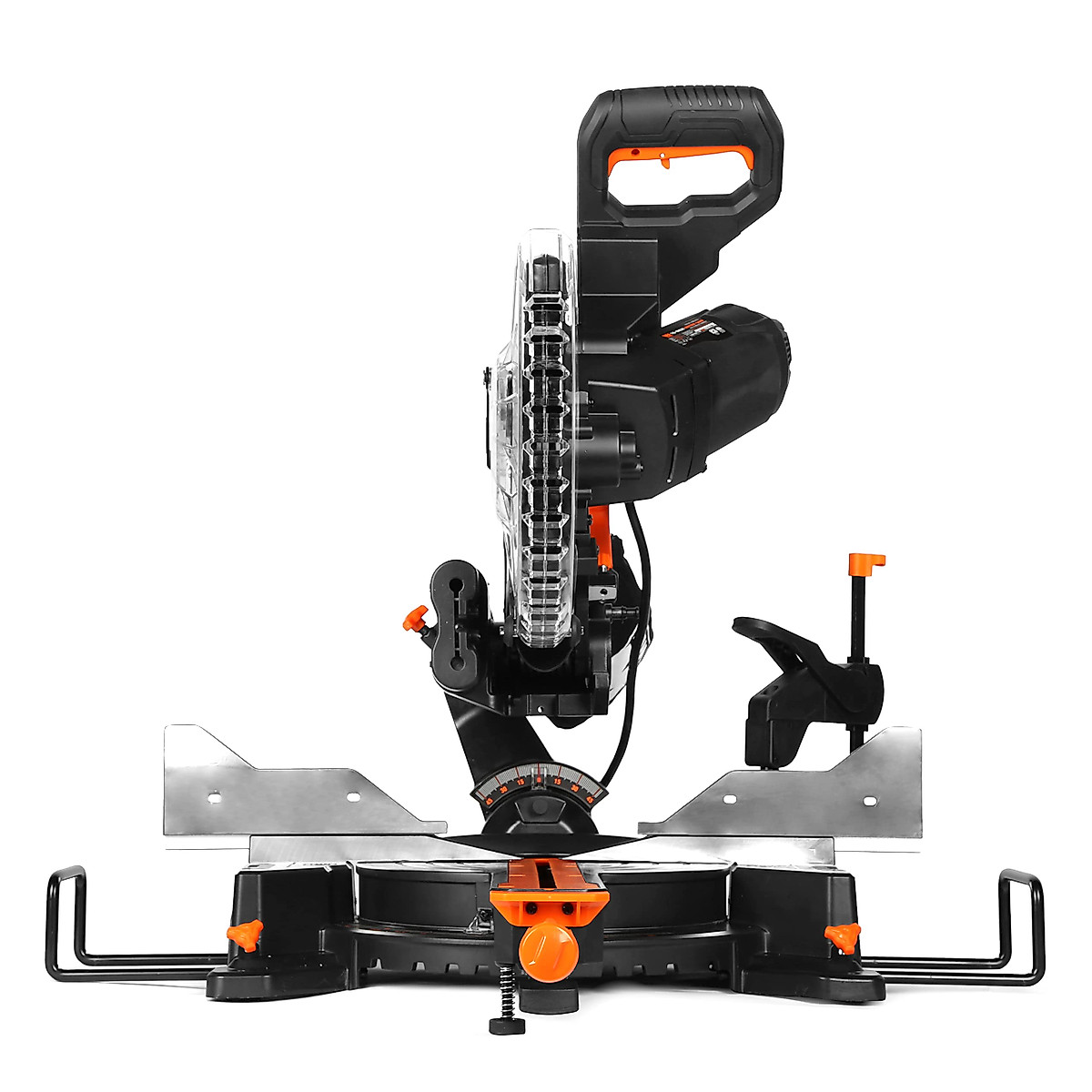 WEN MM1015 15-Amp 10-Inch Dual Bevel Sliding Compound Miter Saw with LED Cutline Multi-color