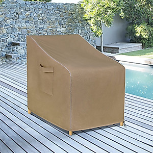 Rosoenvi Outdoor Chair Cover, Patio Chair Cover and Outdoor Furniture Cover Waterproof, Adirondack Chair Covers, Patio Furniture Covers for Rainy, Snowy and Sunny, 36 x 28 x 47 Inch, 2 Pack