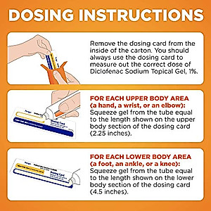 Amazon Basic Care Arthritis Pain Relieving Gel, Diclofenac Sodium Topical Gel, 1% (NSAID),150 Grams