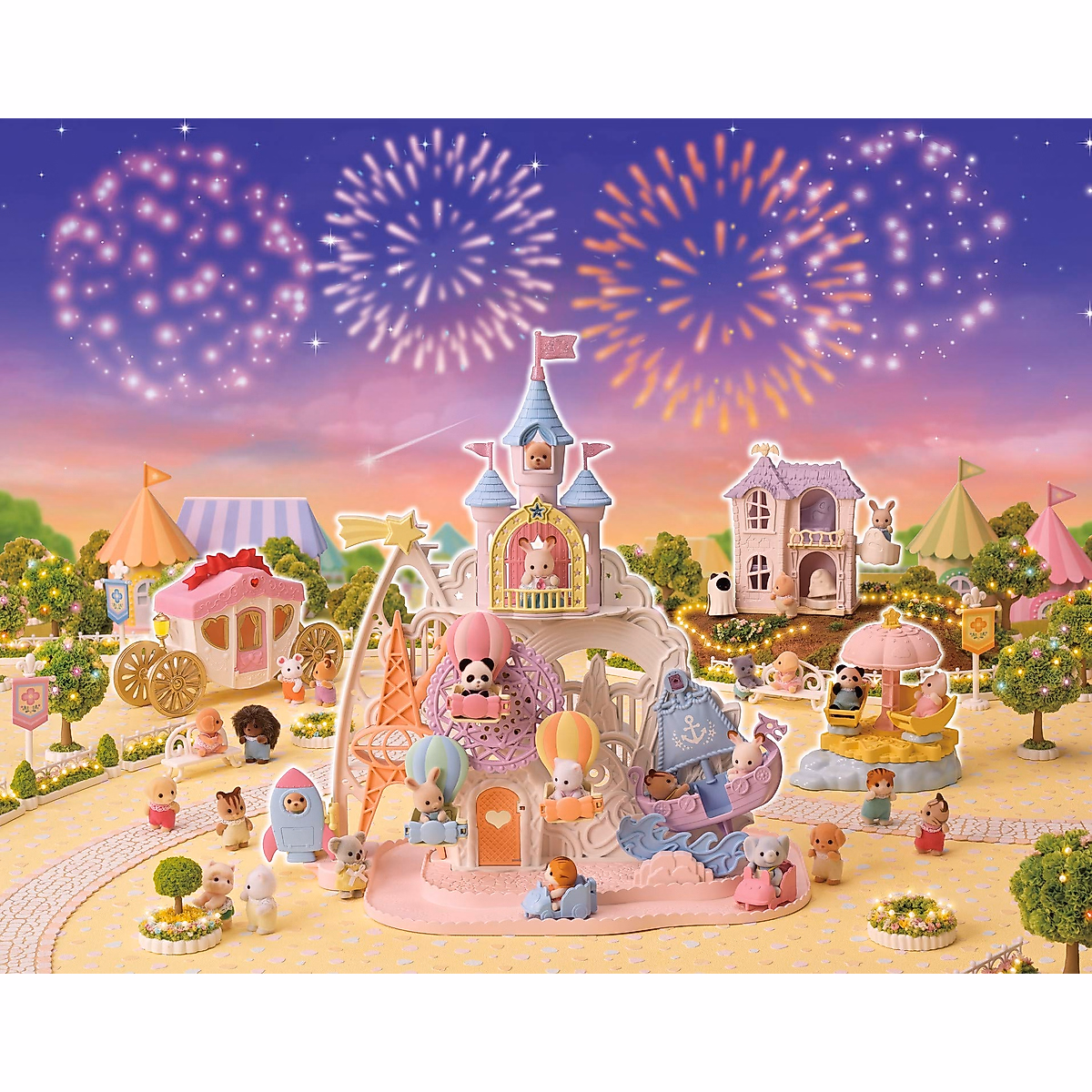 Calico Critters: Baby Amusement Park Playset - Castle Theme for Kids Aged 3 to 11