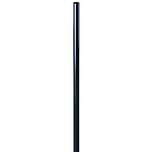 Solus SP7-NCA-BK 7' Outdoor Direct Burial Aluminum Lamp Post, Fits Most Standard 3" Post Top Fixtures, Includes Inlet Hole, Easy to Install, Corrosion & Weather Resistant, Black