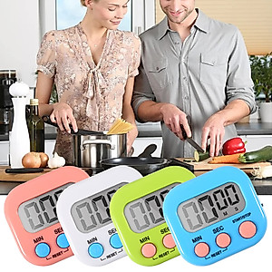 Aobao Timers, 8pcs Classroom Timers for Teachers Kids Digital Kitchen Timer Magnetic Countdown Timer for Teacher, Study, Exercise, Oven, Cooking