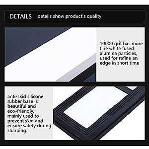 Blade Sharpening Stones, Fine Whetstone, 10000 Kitchen Blade Grit Sharpener Sharpening Water Stone Dual Whetstone Kitchen Water Stone for Kitchen Chef Use
