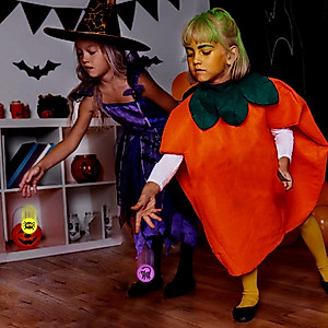 72 Pcs Glow in The Dark Bouncing Balls - 8 Halloween Theme Bouncy Balls for Halloween Party Favor Supplies School Classroom Game Rewards/Prizes, Trick or Treating Goodie, Comes with a Pouch Bag