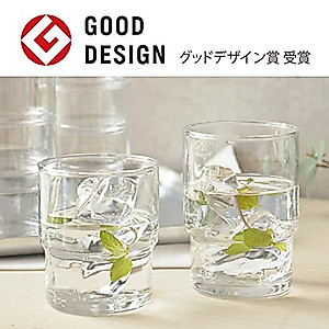 Toyo Sasaki Glass 00346HS Tumbler Glass, HS Stack Tumbler, Father's Day, 8.5 fl oz (250 ml), 6 Stacks, Made in Japan, Dishwasher Safe, Shatter-Resistant, Tumbler, Glass, Cup