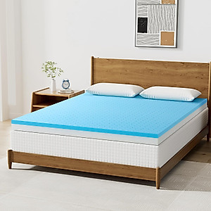 Maxzzz 4Inch Queen Size Mattress Topper Gel Memory Foam Mattress Topper,Firm Memory Foam Bed Topper Certipur-Us Certified