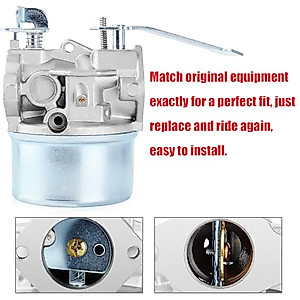 YOFMOO Carburetor Kit Compatible for Toro Powerlite CCR1000 38172 38173 38175 38176 38177 38178 38182 38183 38190 38191 38195 38196 38400 38405 Craftsman Tecumseh Yardmachine Snowblower 1990-2009