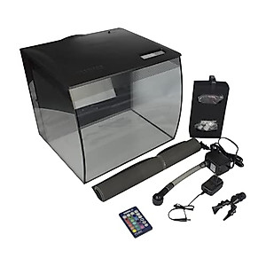 Fluval Flex Aquarium Kit, Black, 9 Gallon