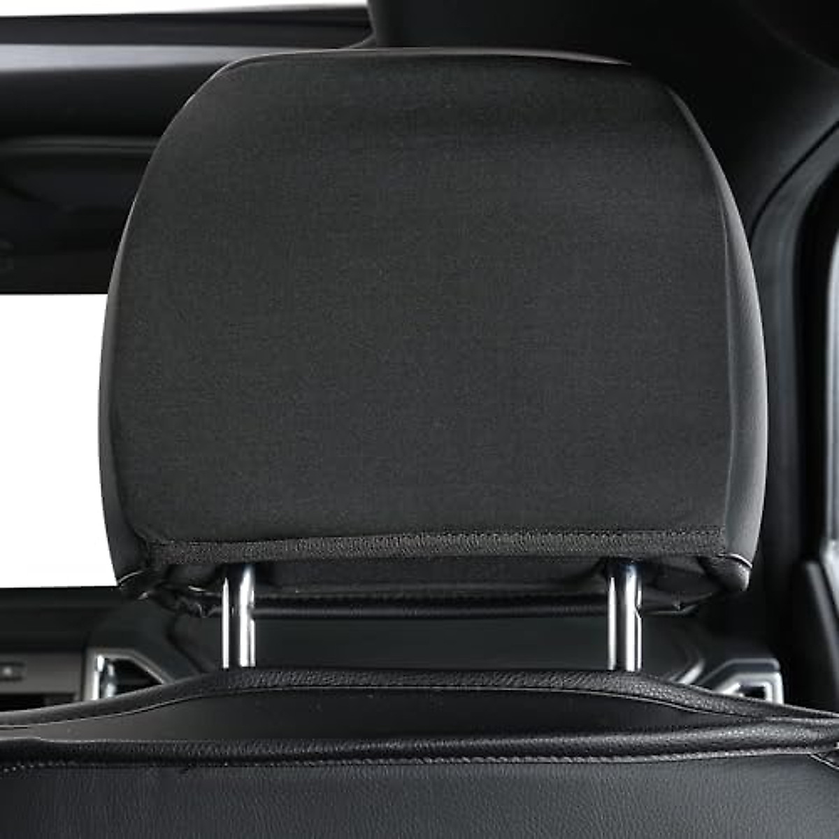 LUCKYMAN Club S08-QE Tacoma Seat Covers, Fit for 2005-2023 Tacoma Crew Cab SR SR5 TRD Sport TRD Off-Road PreRunner with Water Proof Faux Leather(Front Pair, Black&Gray 2 pcs)