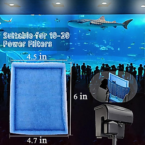 Nlcoek 10-20 Gallon Aquarium Filters for Aqua-Tech 10-20 Gallon Power Filters for EZ-Change #2 Fish Tank Filters Replacement Aquarium Filter Cartridge (9 Pcs)