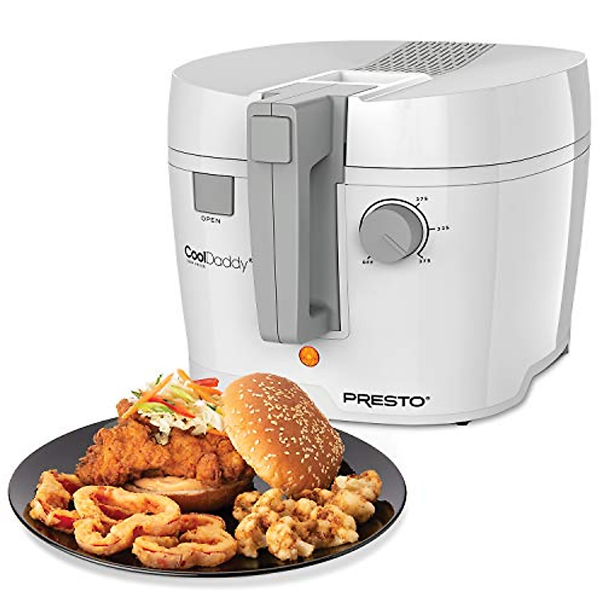Presto 05443 CoolDaddy Cool-touch Deep Fryer - White
