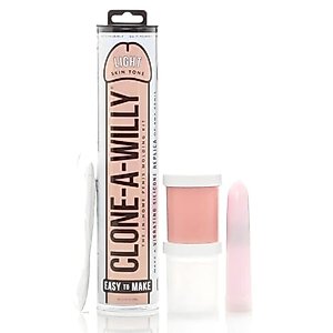 CLONE-A-WILLY - Silicone Penis Casting Kit for DIY Dildo (Light Skin Tone)