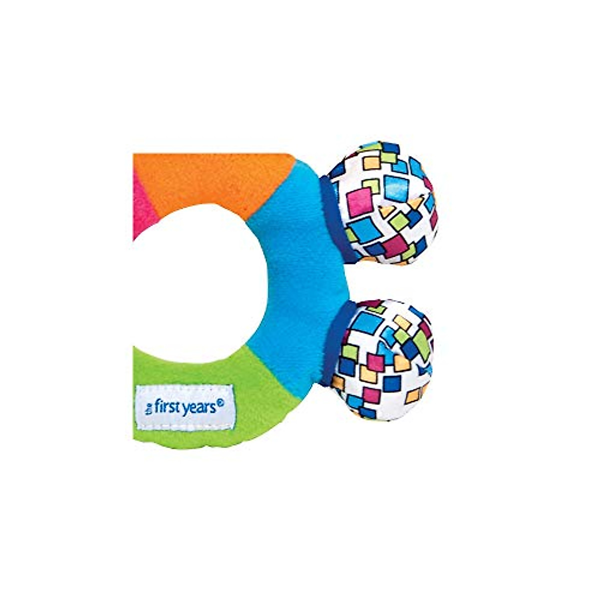 The First Years First Baby Rattle - Sensory Toys with Soft Textures and Crinkle Sounds - Infant Toys Ages 3 Months and Up