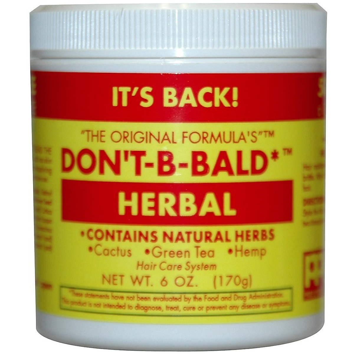 Don't B-Bald Herbal Gro Hair & Scalp - Yellow/Red 4 oz.
