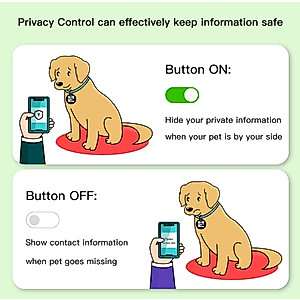 WhoseID QR Code Dog Tag, Pet ID Tag, Dog ID Tag, Waterproof Lightweight Silent Pet ID Tag, Modifiable Free Pet Online Profile, Multiple Contact Information, Scan QR Code Send Pet Location (Paw, Rose)