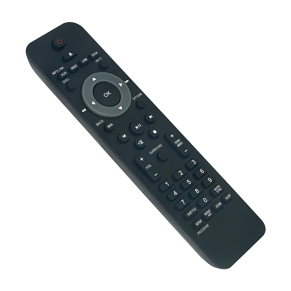 Allimity Relaced Remote Control Fit for Philips Home Theater System HTS3220 HTS8100 HTS3220/12 HTS6515 HTS8140 HTS5110/12