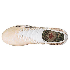 Puma - Womens Ultra Ultimate Liberty Fg/Ag Shoes, Size: 7 M US, Color: Puma White/Puma Black/Sun Kiss