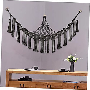 Toyvian Triangular Net Bag Stuff Animals Storage Organizer Stuffed Animal Hammock Net Stuffed Animal Net Hammock for Plushies Hammock Organizer Net for Stuffed Animals Black