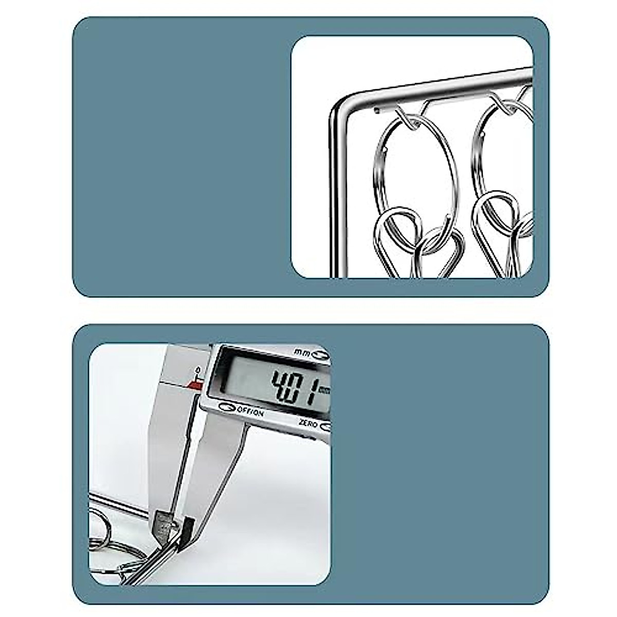 Septpenta Stainless Steel Clothe Drying Rack, Laundry Drip Hanger, Multifunctional Sock Rack, Good Load Bearing, Drying Clothes, Dormitory Balcony Windproof Rack(Double Decker)