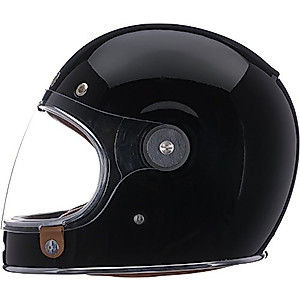 Bell Bullitt Full-Face Motorcycle Helmet (Solid Gloss Black, Medium)