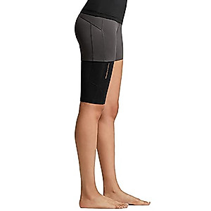 Tommie Copper Performance Compression Quad Sleeve, Unisex, Men & Women, Sweat Wicking Breathable Upper Leg Sleeve for Muscle Support & Recovery - Black - Large