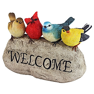 Design Toscano Birdy Welcome Garden Stone Statue: Large