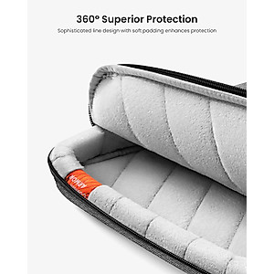 tomtoc 360 Protective Laptop Shoulder Bag for 16-inch MacBook Pro M4/M3/M2/M1 Pro/Max A3403 A3186 A2991 A2485 2024-2019, Water-Resistant Sleeve for Dell XPS 15 Surface Book 3 The New Razer Blade 16