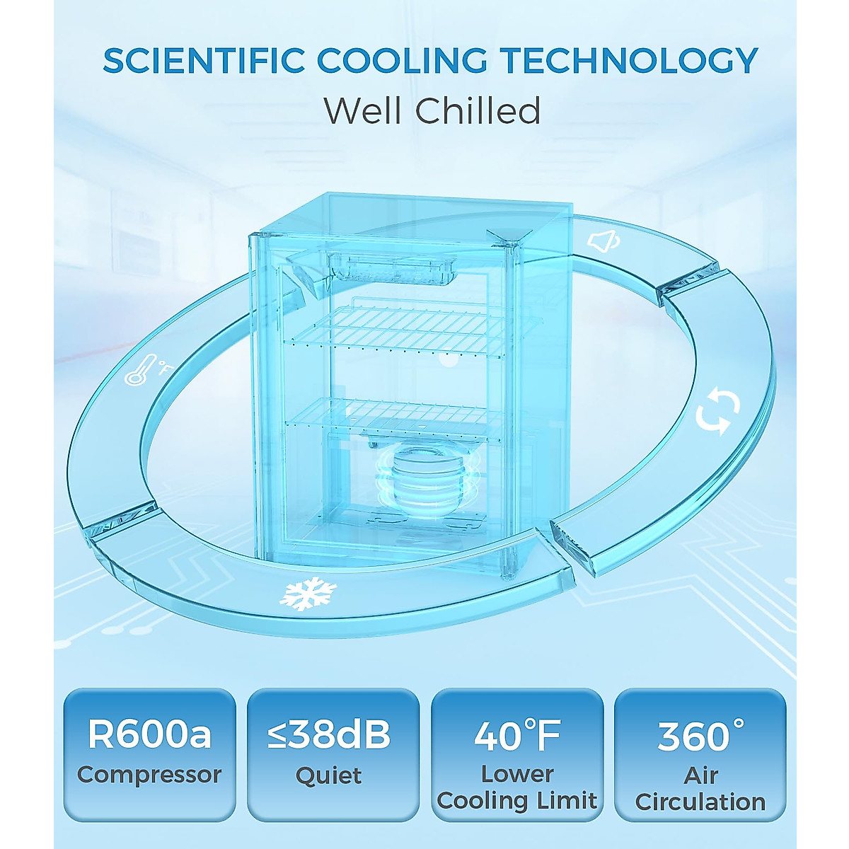 Joy Pebble Beverage Refrigerator and Cooler,1.7 Cu.ft,68 Can Mini Fridge Clear Glass Door for Wine Soda Beer,16 Bottle Wine Cooler with Touch Screen Adjustable Shelves for Home Bar Office,Black