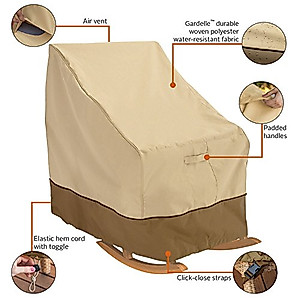Classic Accessories Veranda Water-Resistant 32 Inch Rocking Chair Cover, Patio Furniture Covers