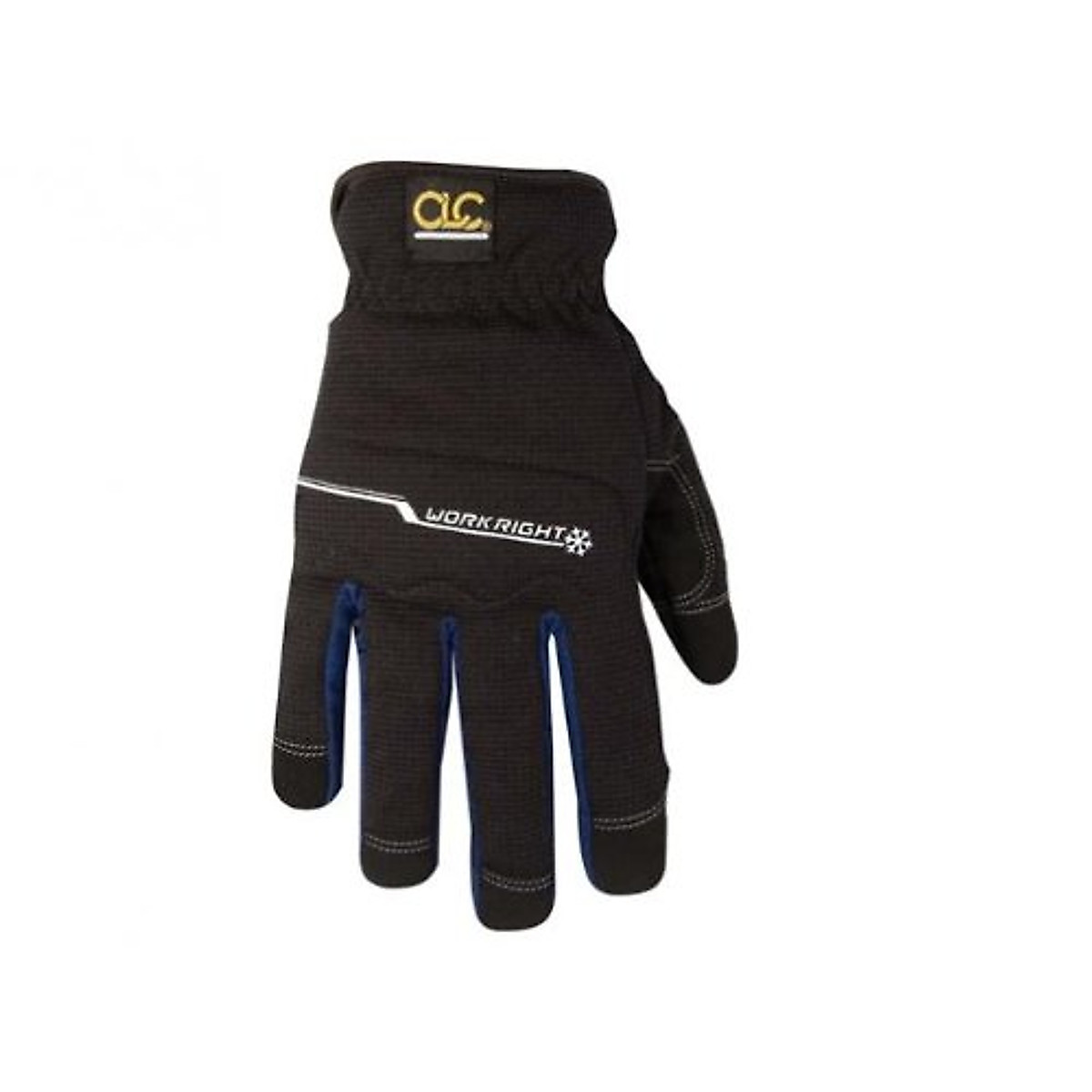 Custom LeathercraftL123L Workright Cold Weather Insulation Flex Grip Work Gloves, Shrink Resistant, Improved Dexterity, Tough, Stretchable, Excellent Grip , Black , Large