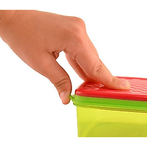 Fit & Fresh Kids' Healthy Lunch Set, 14-Piece Value Reusable Container Set with Removable Ice Packs, Leak-Proof, BPA-Free, Portion Control