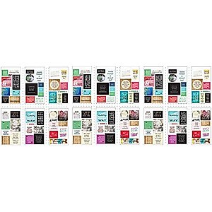 Me & My Big Ideas Pocket Pages Stickers 6 Sheets/Pkg-Love Yourself (3 pack)
