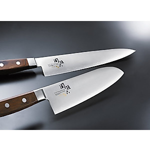 Kai Corporation AE5151 Seki Magoroku Santoku Knife, 6.5 inches (165 mm), Aoto & Diamond & Ceramic Sharpener, Made in Japan