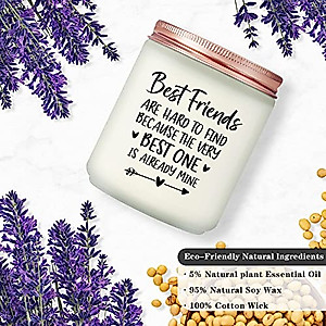 Maybeone Friend Gifts for Women - Lavender Scented Candle Gifts for Women Friend - Birthday, Mothers Day, Christmas Day, Friendship Gifts for Women Friends, BFF, Besties