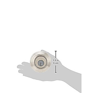 Kwikset 985 Double Cylinder Deadbolt featuring SmartKey® in Satin Nickel