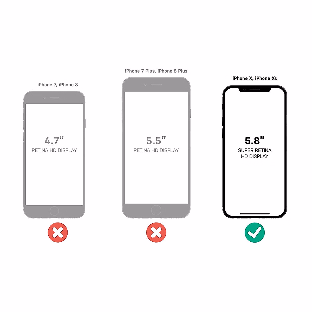 LifeProof Next Series Case for iPhone Xs & iPhone X - Non-Retail Packaging - Black Crystal