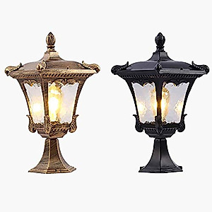 E27 Outdoor Column Lights Industrial Metal Aluminum Post Lights Garden Home Courtyard Street Community Lighting Pillar Lamps
