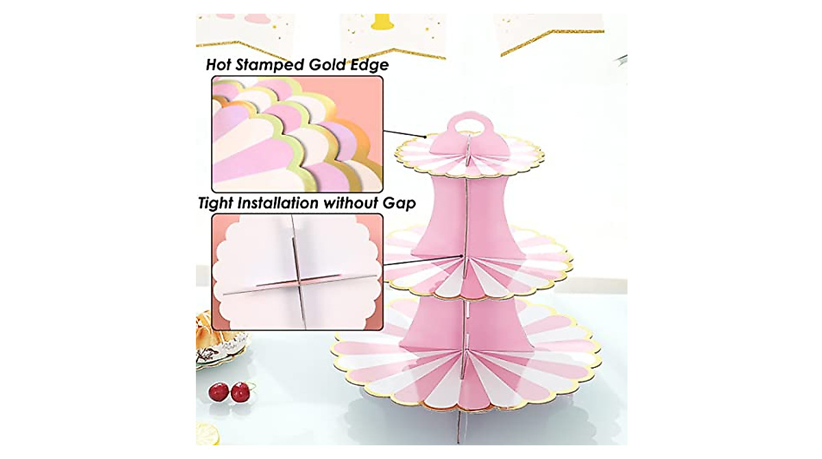 2 Pack Cardboard Cake Stand for Any Occasion